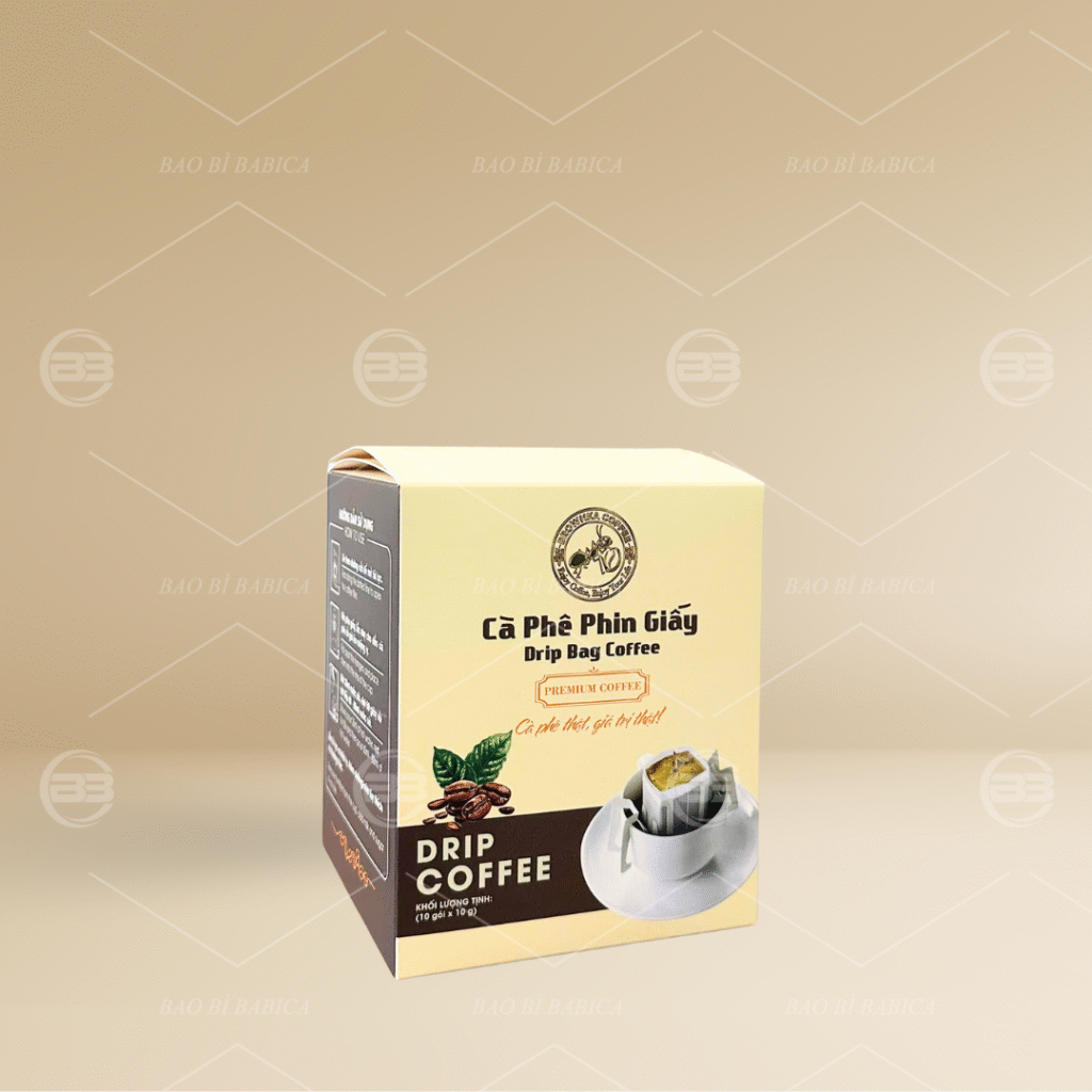 Hộp Cà Phê Phin Giấy - CÔNG TY BAO BÌ CÀ PHÊ BABICA